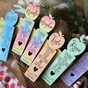 Students Signature Teacher Bookmark, Teacher Appreciation Gift ...