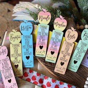 Students Signature Teacher Bookmark, Teacher Appreciation Gift ...