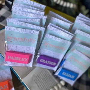 Personalized Erasers, Back to School Erasers, Teacher Gift ...