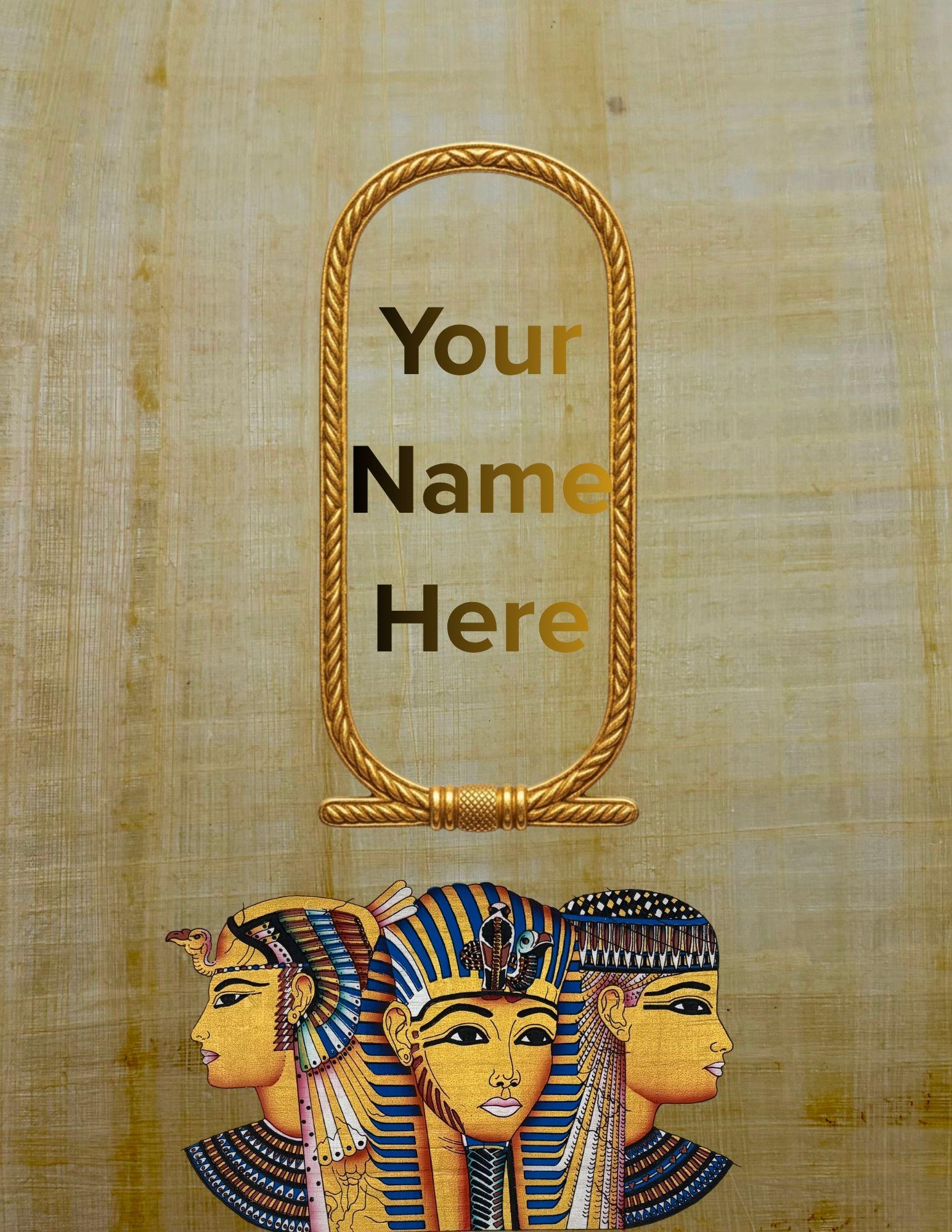 Personalized Egyptian Cartouche Name Art, Your Name in Hieroglyphics ...