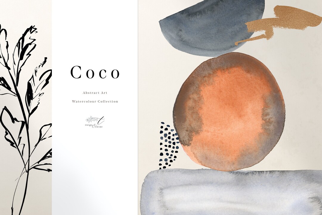 Coco - Abstract Watercolor Art - Etsy