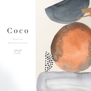 Coco - Abstract Watercolor Art - Etsy