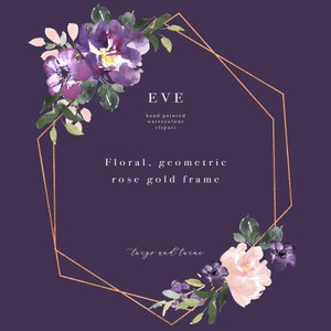 Eve - Purple and Blush Peonies Clipart - High Quality Hand-painted ...