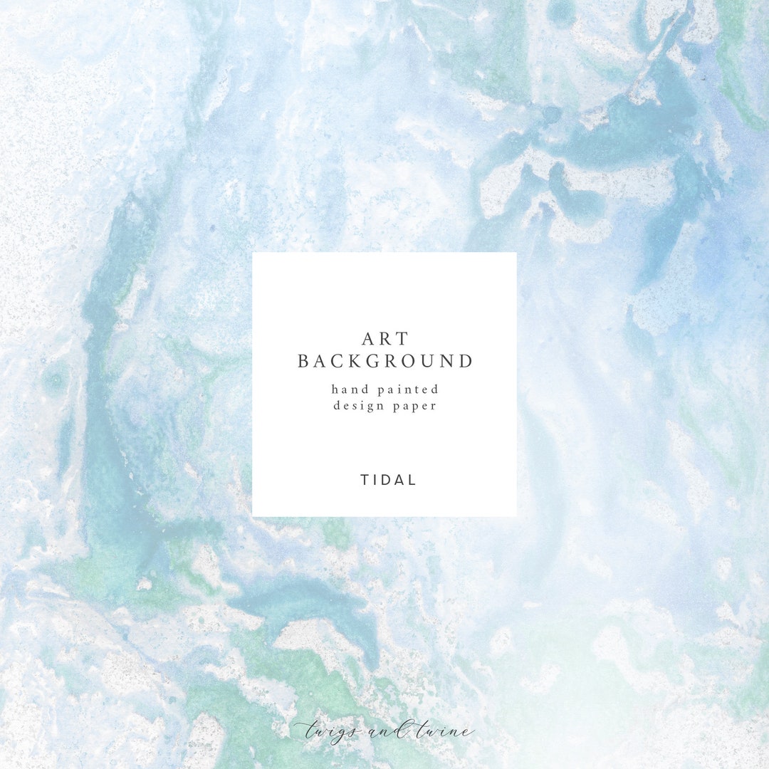 Artistic Marble Background - Tidal - Design Paper With Marbled Sea Blue ...