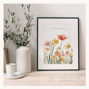 Spring Meadow Flower Border Clipart - Spring Clipart - Premade Borders ...