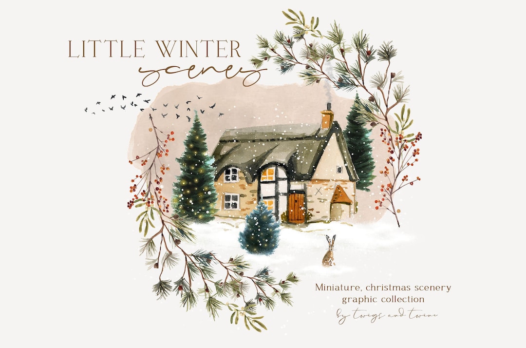 Holiday Clipart for Christmas and Thanksgiving - Little Winter Scenes ...