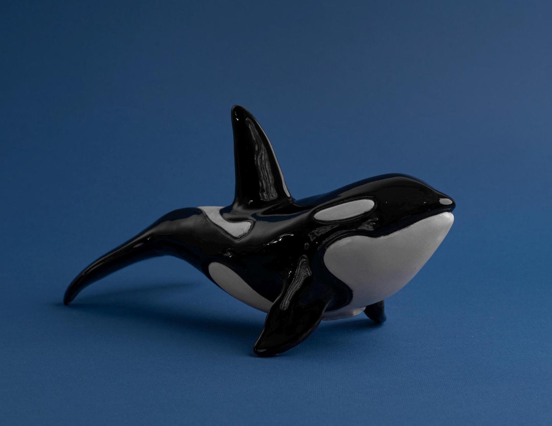 Orca Ceramic Figurine - Killer Whale Crafted With Love - Etsy