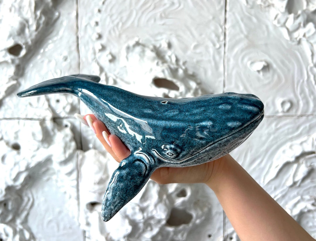 Humpback Whale Ceramic Sculpture - Perfect Gift for Couples, It ...