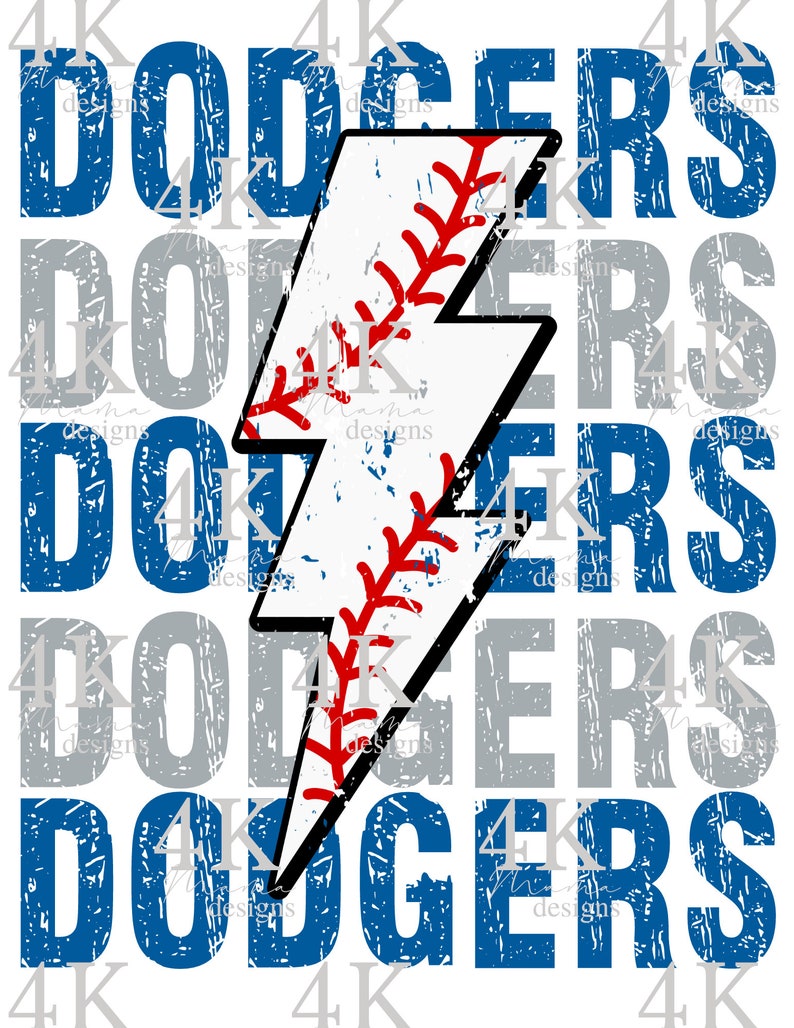 Dodgers Baseball Team Sublimation Design (PNG) - Etsy
