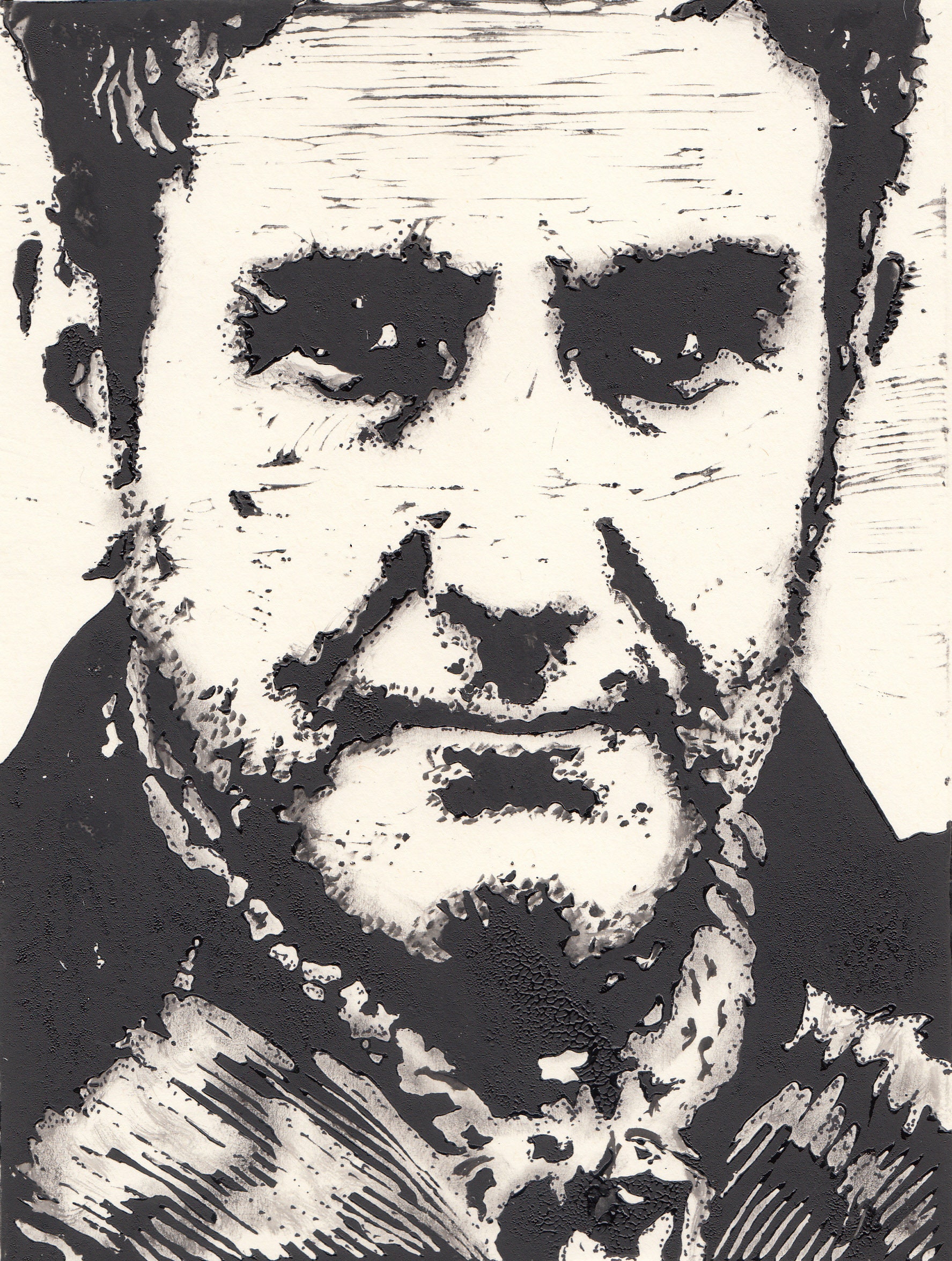 Terry Hall the Specials 2019 Lino Print 15cm X 20cm. Limited Run of 30 ...