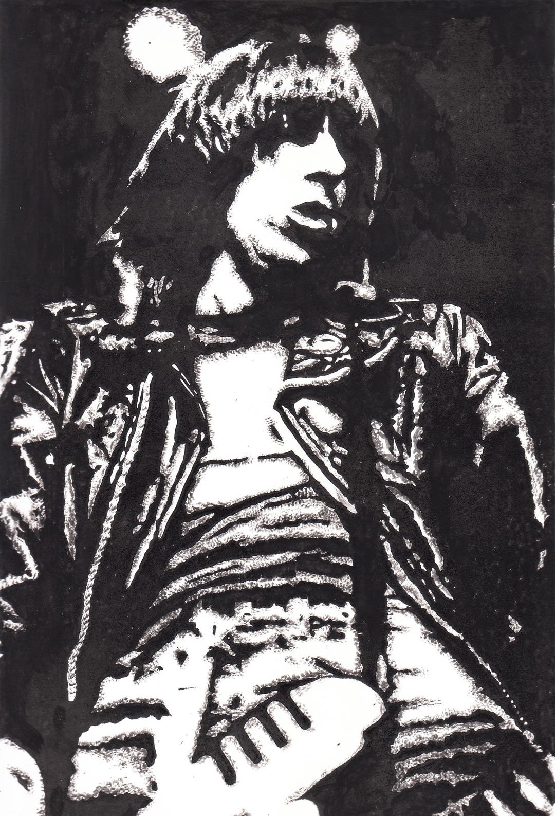 Johnny Ramone (ramones) Lino 20cm X 30cm Limited Run of 30 Prints - Etsy