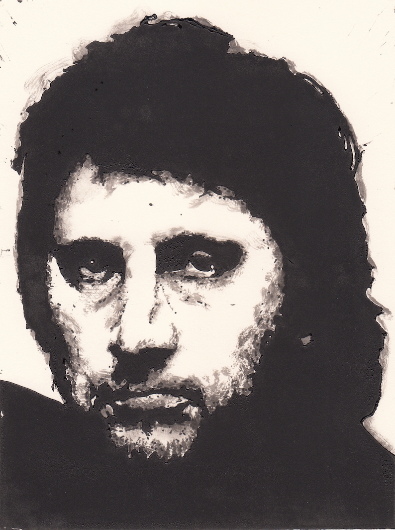 Jet Black (the Stranglers) Lino 15cm X 20cm. Limited Run of 30. - Etsy