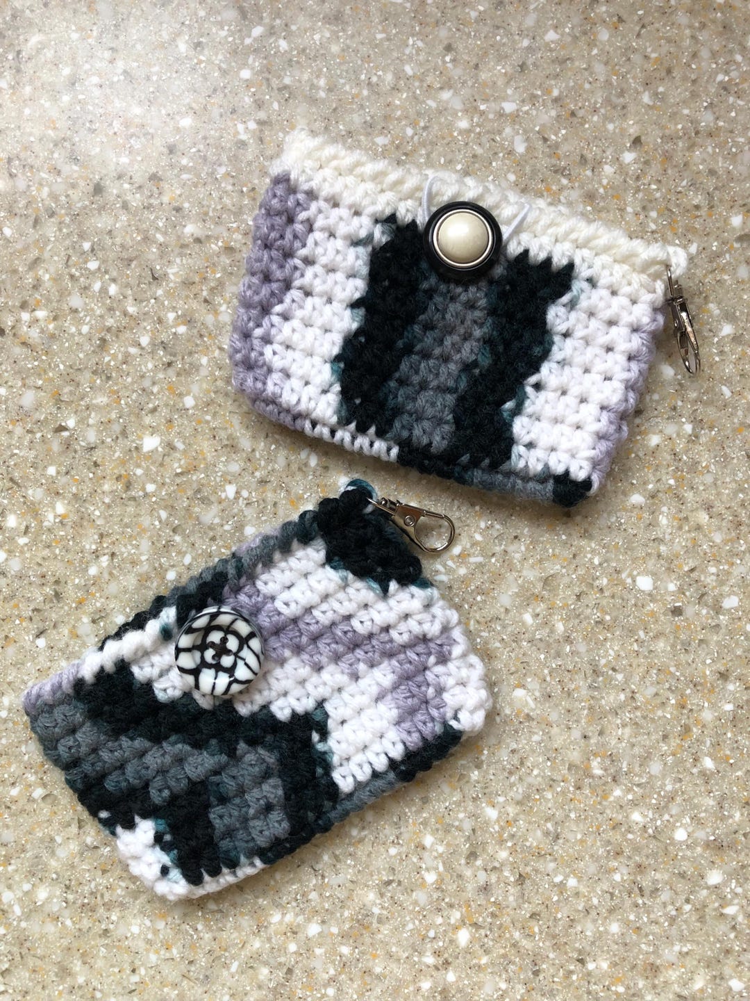 Handy Clip-on Tissue Pouch Black White Gray - Etsy