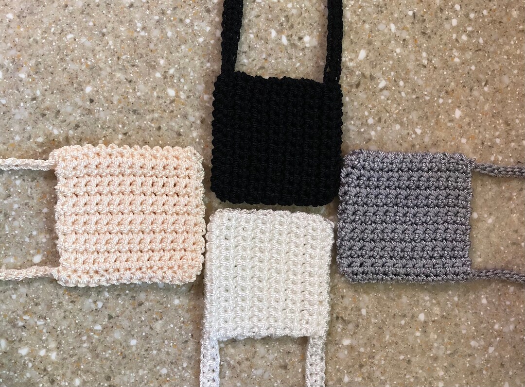 Crocheted Microphone Transmitter Pouch: Necklace or Crossbody Style - Etsy