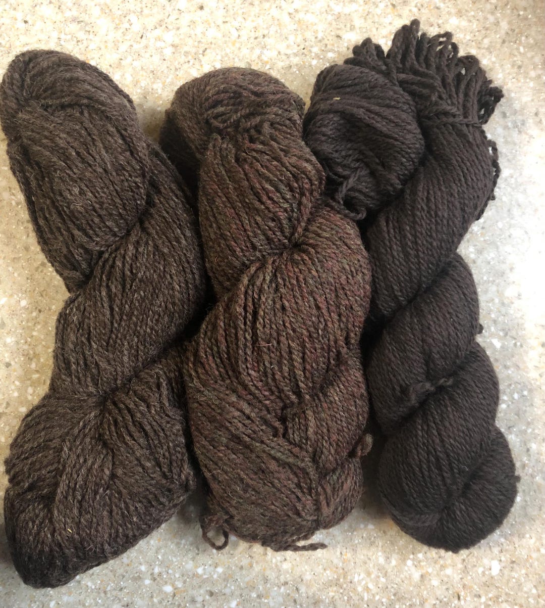 Canadian Wool Yarn: Shades of Brown - Etsy