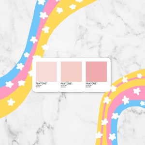 Pink Pantone Gradient Waterproof Vinyl Sticker | Laptop Decal Sticker ...