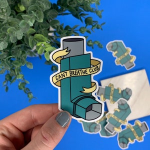 Asthma Inhaler Waterproof Vinyl Sticker | Laptop Decal Sticker Small ...