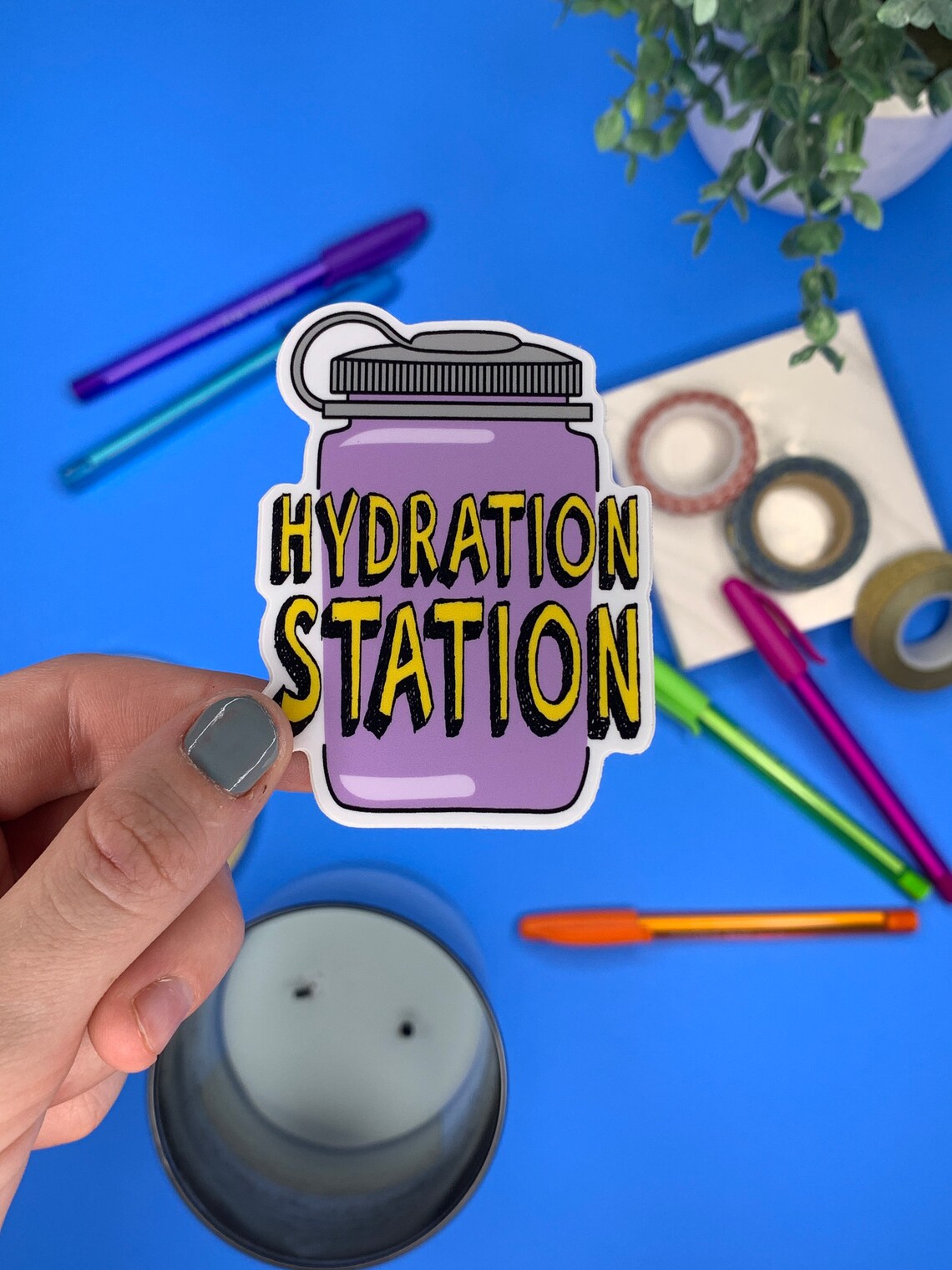 Hydration Station Waterproof Vinyl Sticker Laptop Decal - Etsy