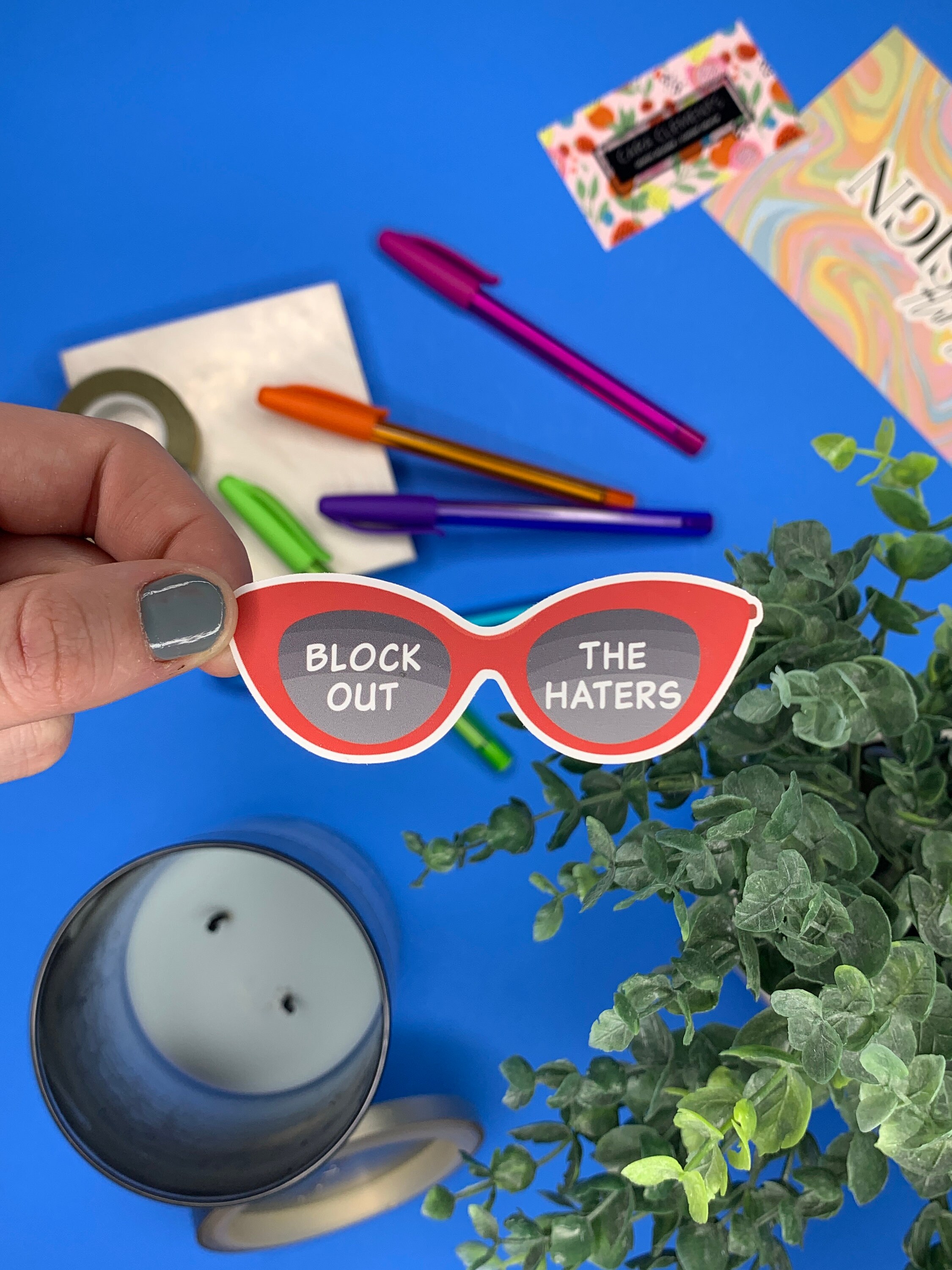 Block Out the Haters Waterproof Vinyl Sticker Laptop Decal | Etsy