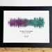 Custom Sound Wave Art Personalised Your Song First Dance Wedding Gift ...