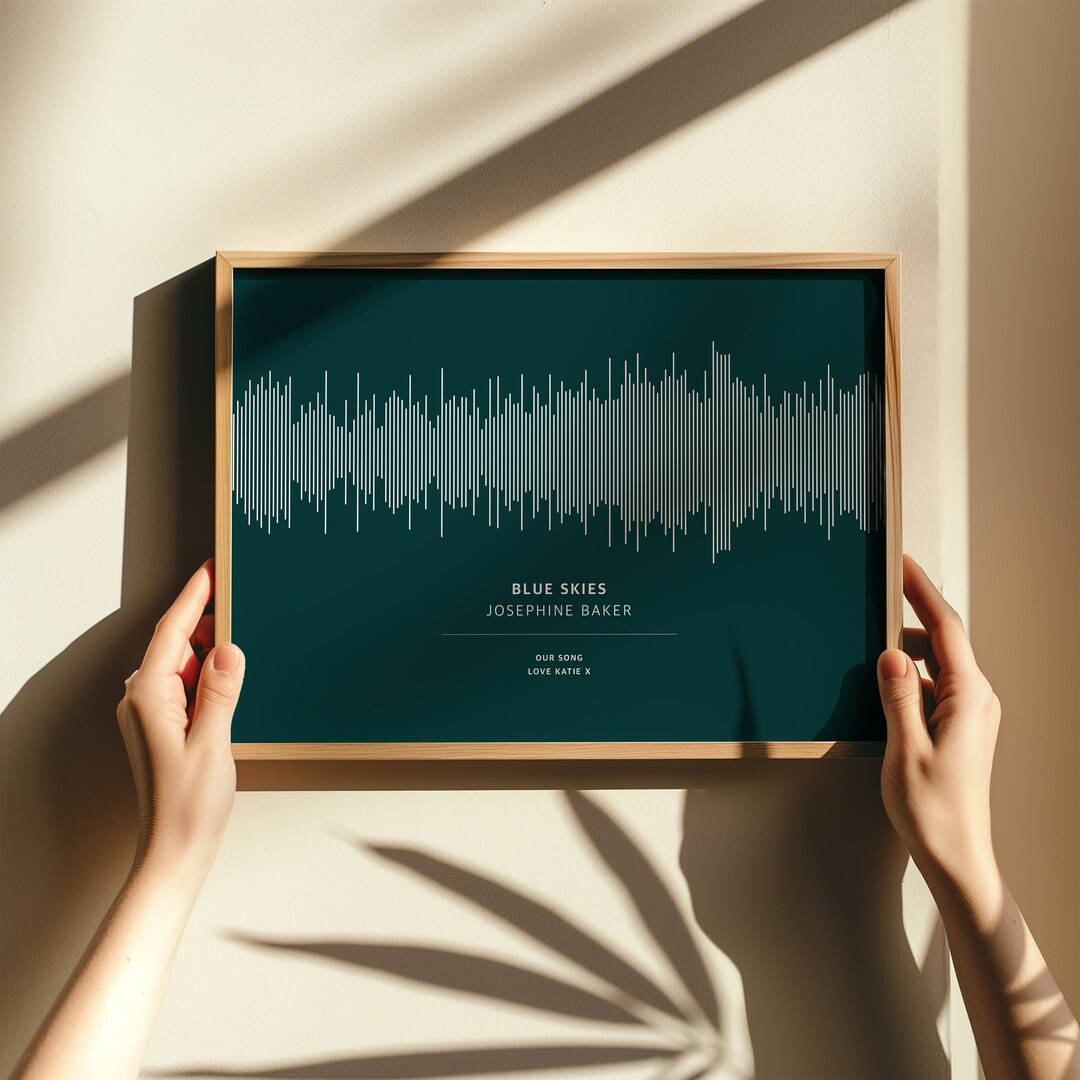 Personalised Song Sound Wave Art Custom Musician Gifts Gift Idea for ...
