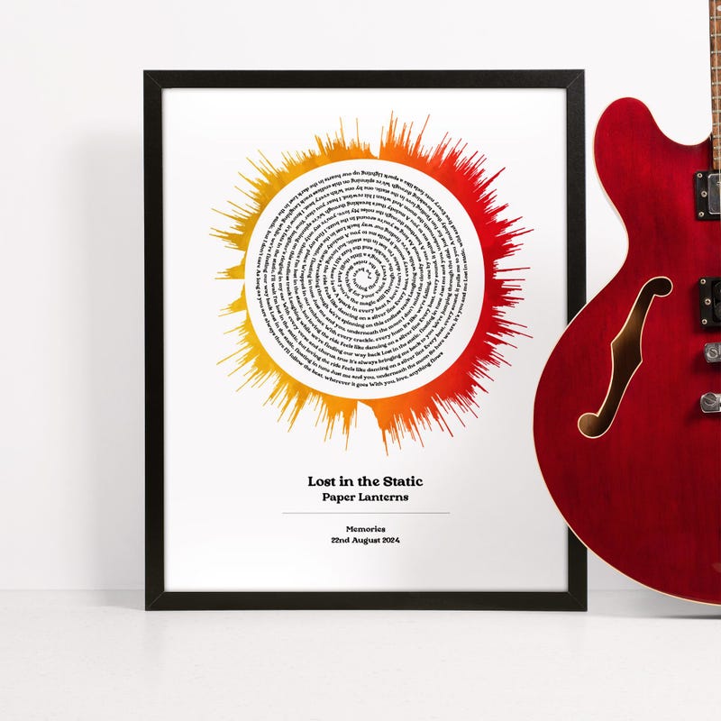 Music Lyrics Wall Art - Etsy