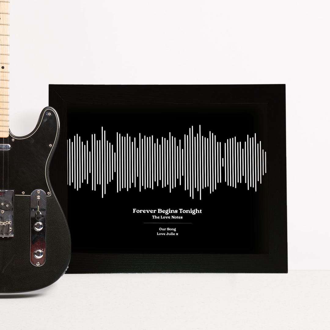 Personalized Music Sound Wave Gift for Husband Custom Song Art Print ...