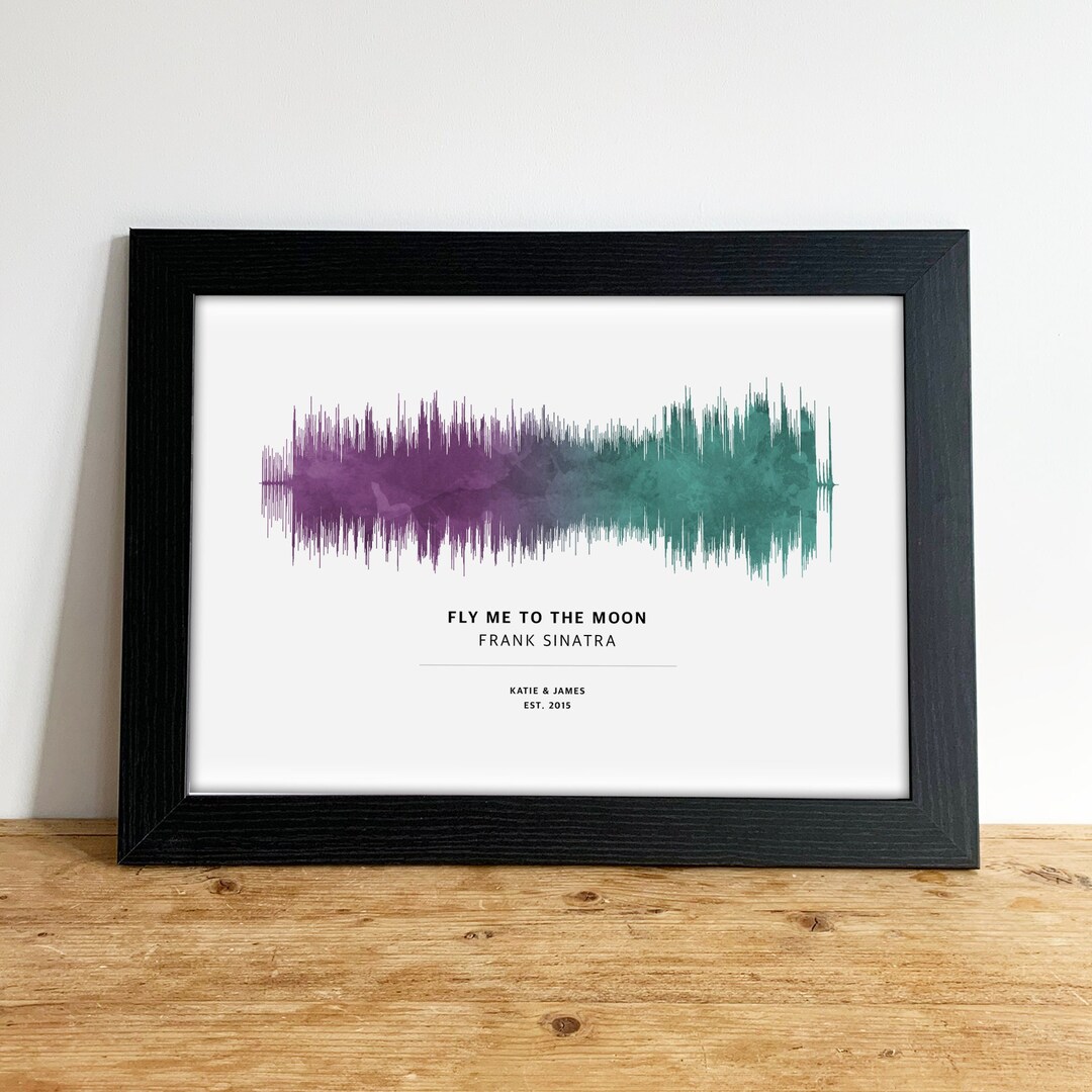 Custom Sound Wave Art Personalised Your Song First Dance - Etsy UK