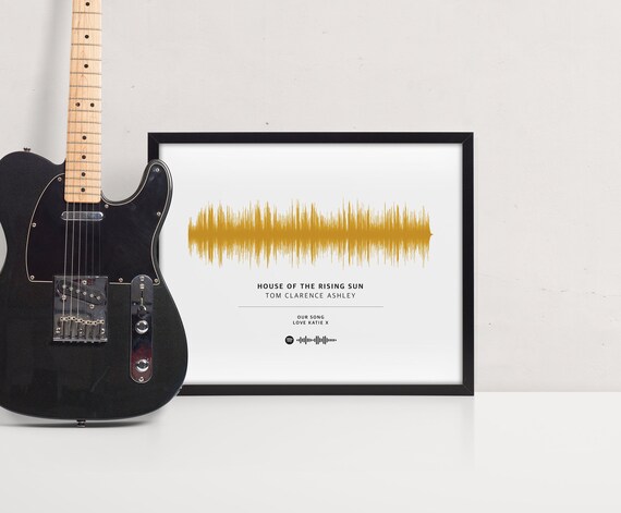 Sound Wave Print Personalised With Your Song Choice Gift for - Etsy