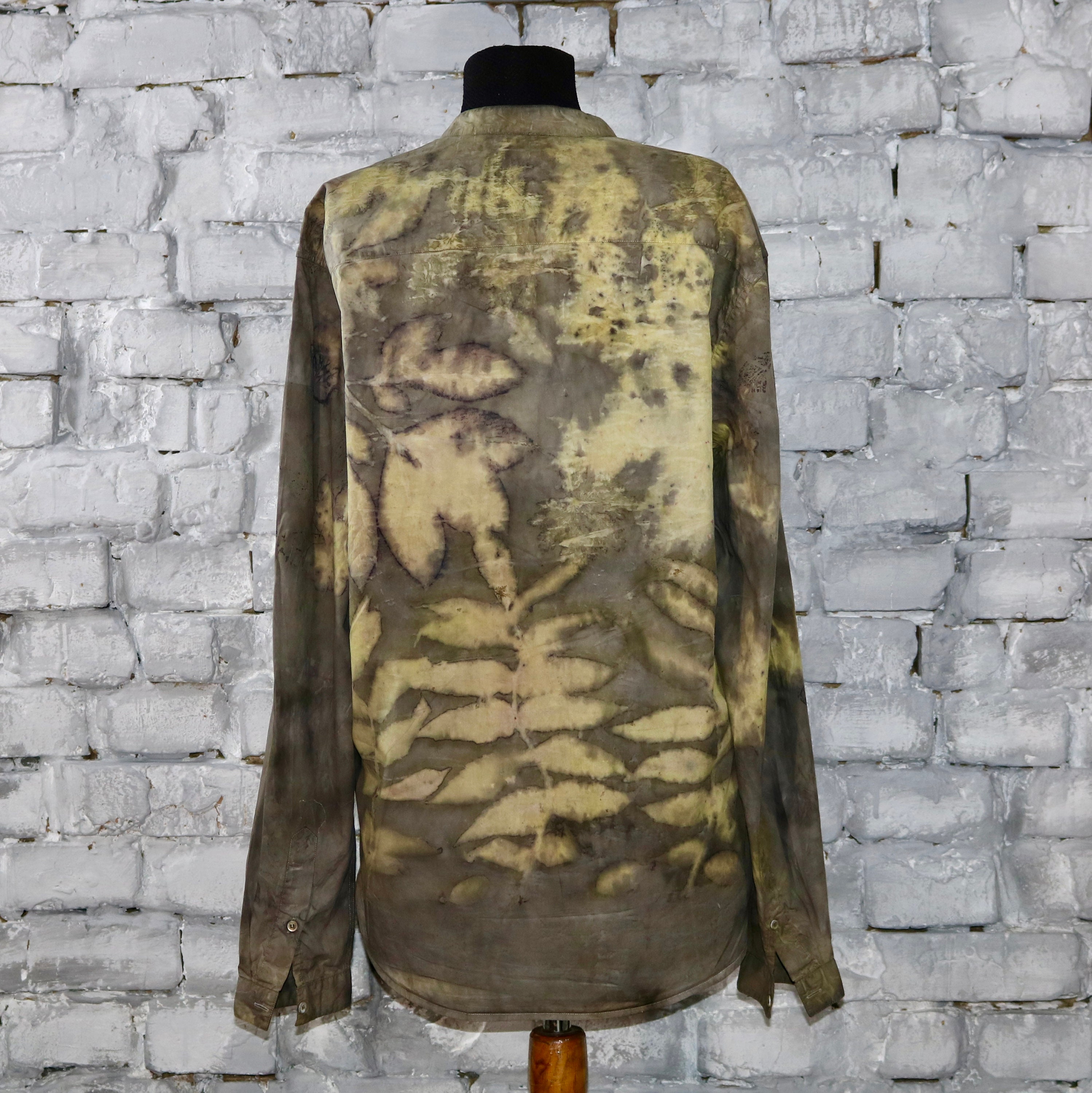 Eco-printed Viscose and Cotton Shirts Natural Dyeing Eco - Etsy