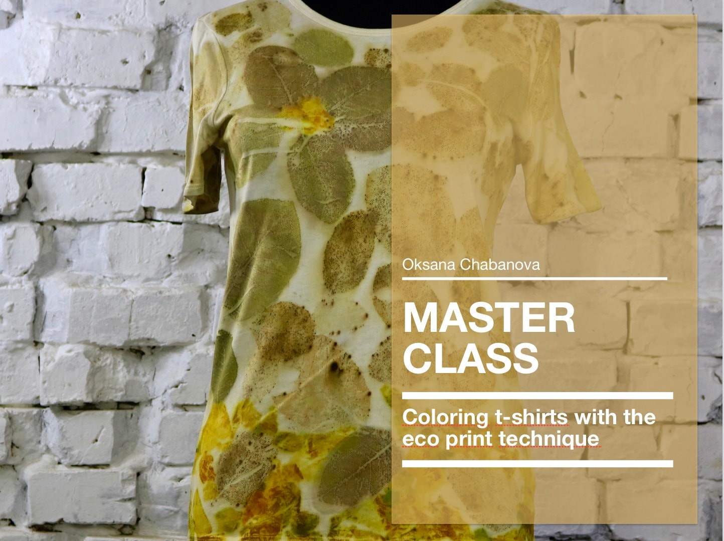Master Class Dyeing T-shirts With the Eco Print Technique PDF Format ...