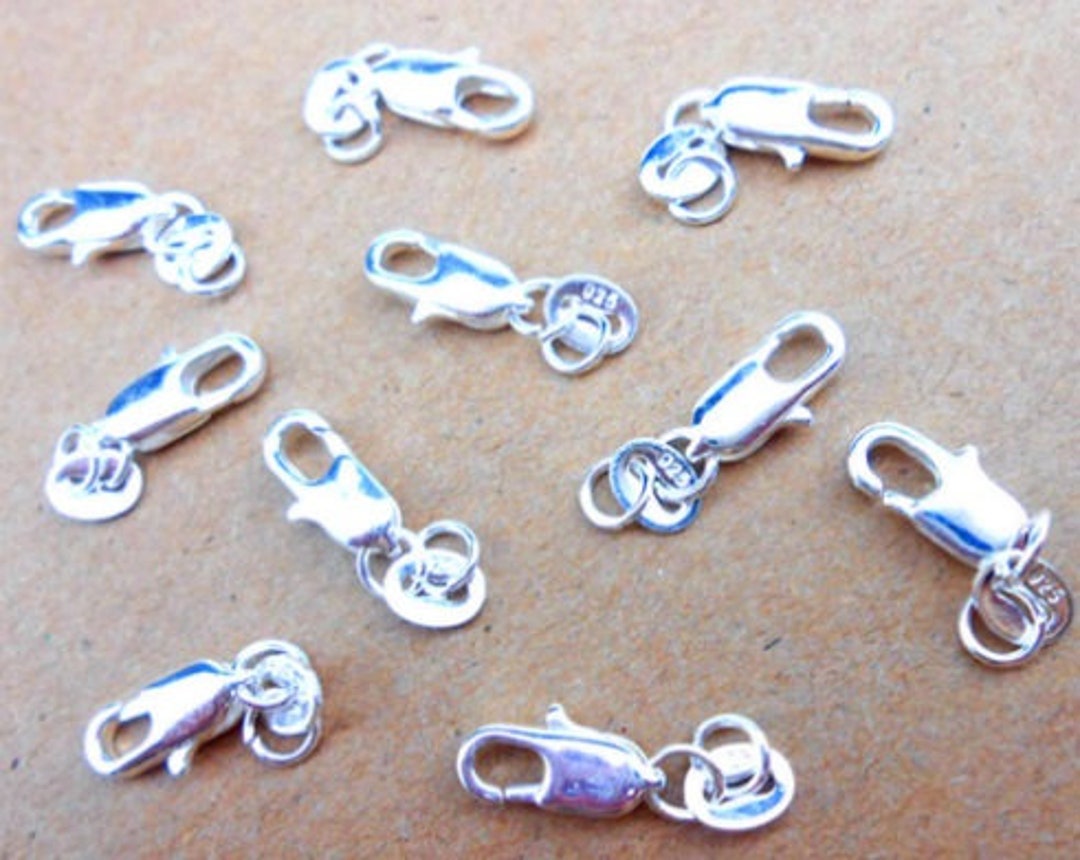 925 Lobster Clasps, Silver Lobster Clasps, Sterling Silver Clasps ...