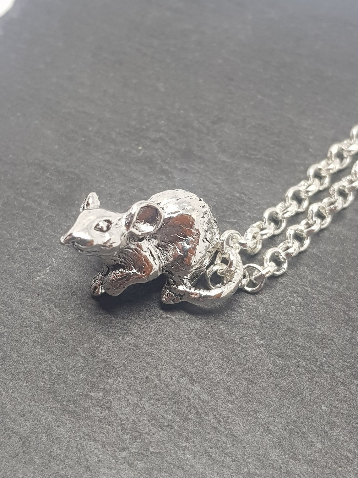 Rat Necklace Mouse Necklace Silver Rat Gift Rat Jewellery | Etsy