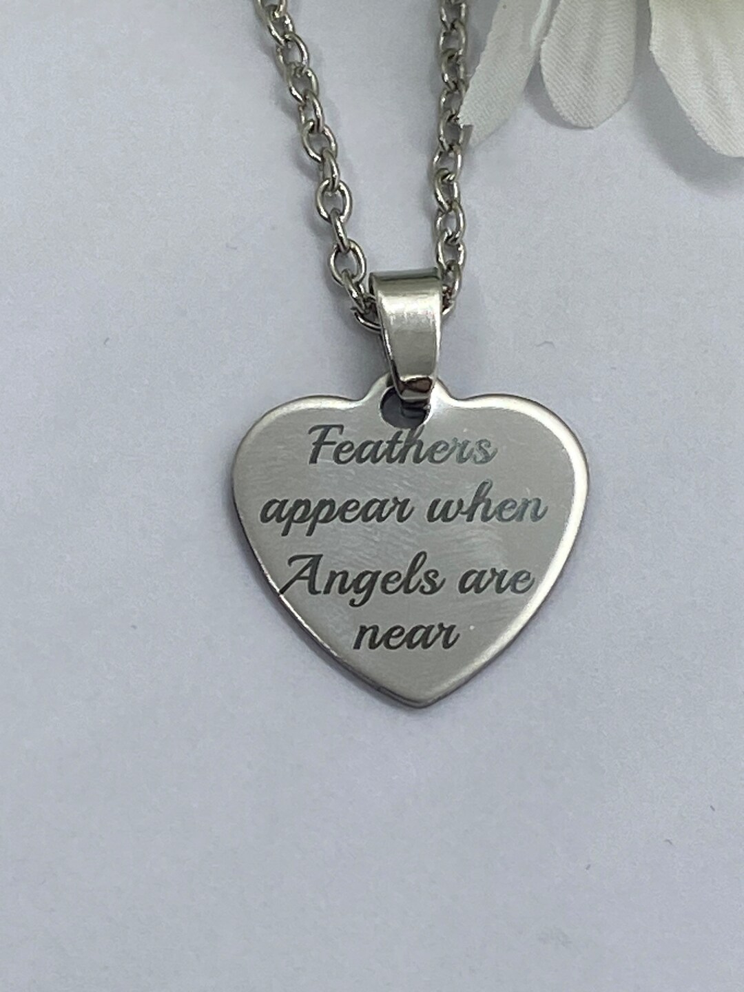 Loss Necklace, Bereavement Jewellery, Feathers Appear, Remembrance ...