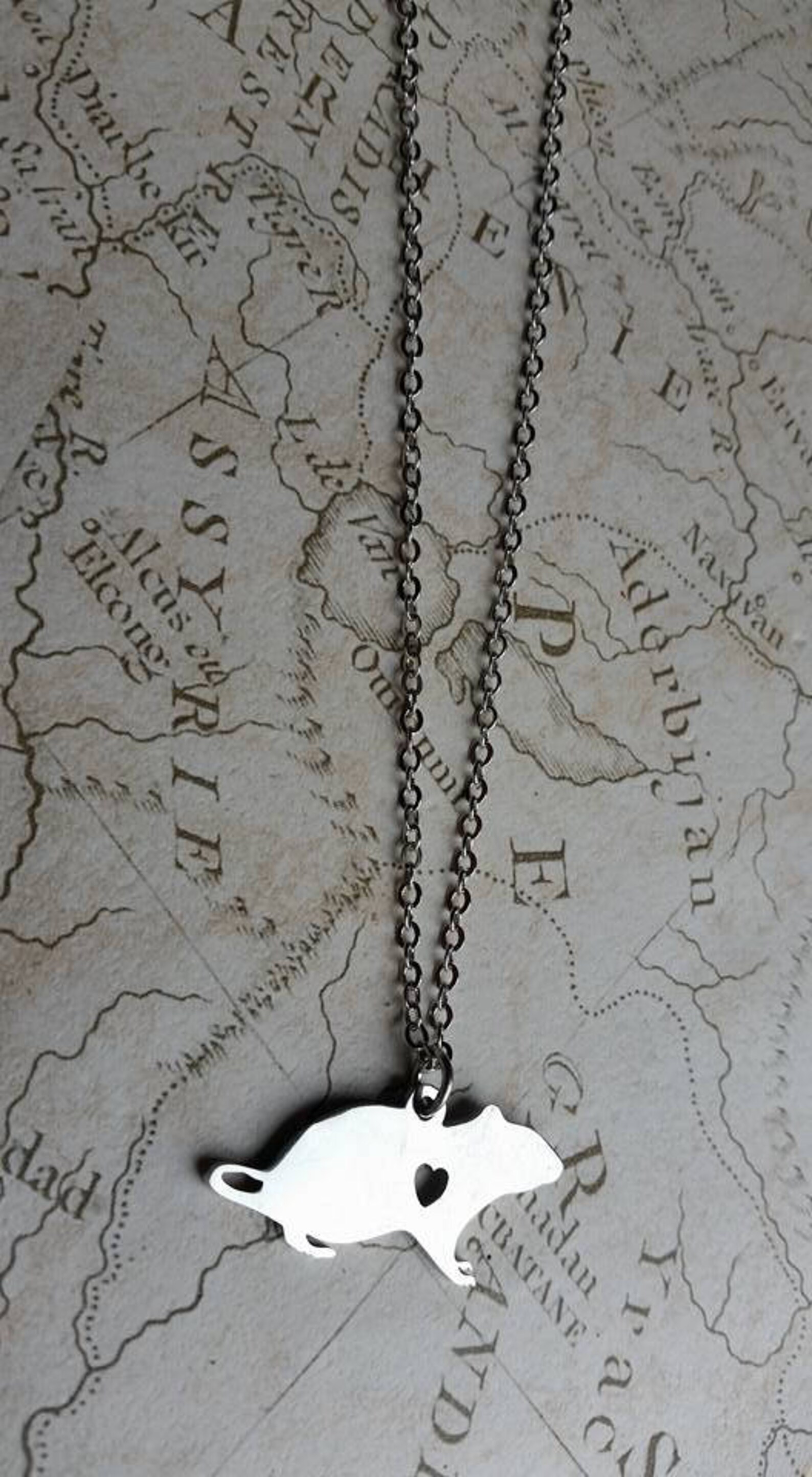 Rat Necklace, Rat Pendant, Rat Jewellery, Rat Gift, Rodent Necklace ...