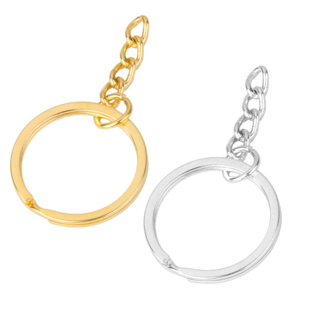 Keyring , Silver Keyrings, Gold Keyrings, Silver Keychains, 25mm Split ...