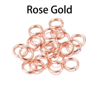 Rose Gold Jump Rings 5mm Jump Rings 6mm Jump Rings 4mm Jump - Etsy