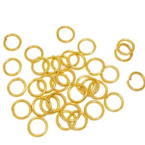 Gold Jump Rings, 10mm Gold Jump Rings, Large Gold Jump Rings, 10mm Gold ...