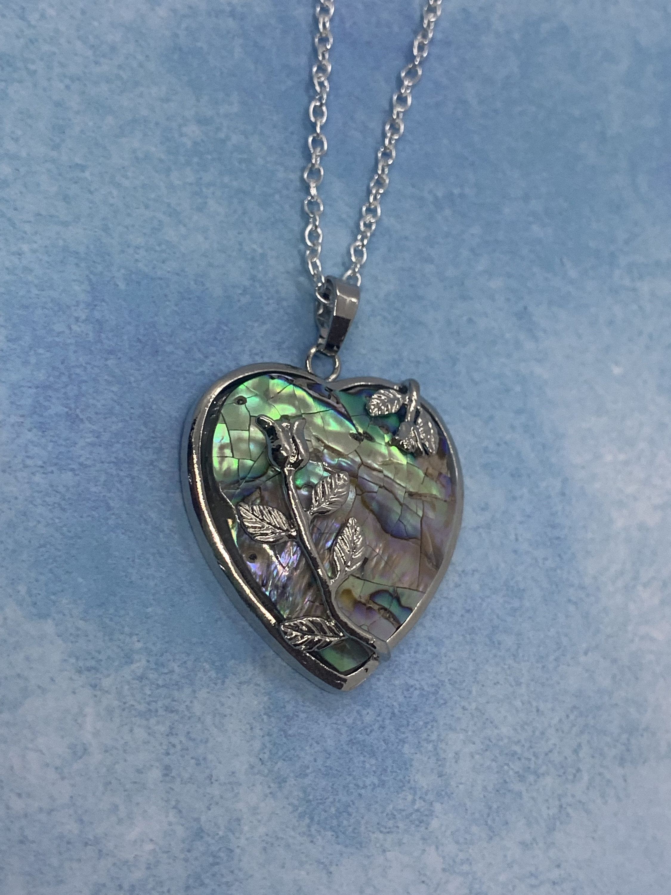 Abalone Heart Necklace Abalone Shell Necklace Ocean - Etsy.de