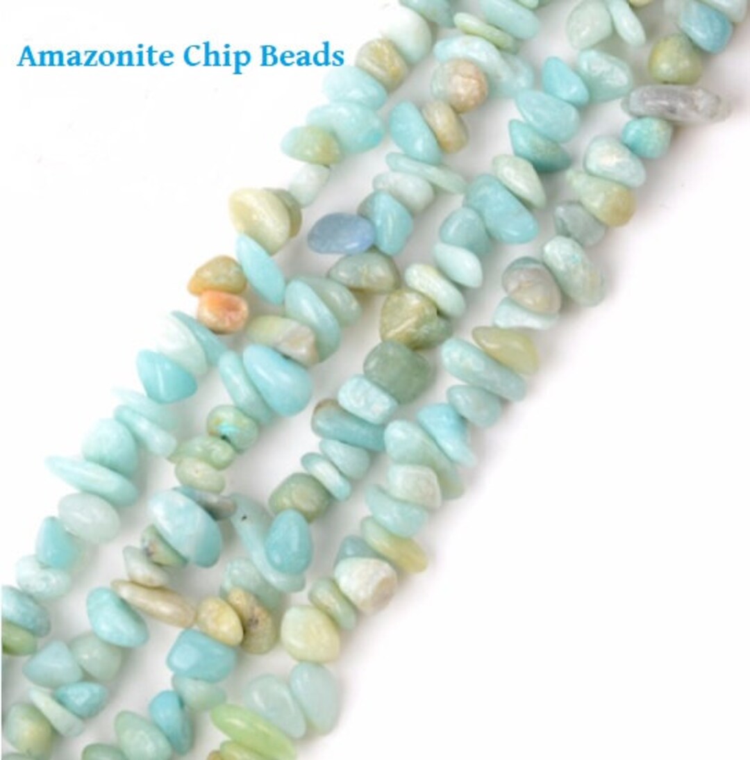 Amazonite Beads, Amazon Stone Chips, Healing Beads, Reiki, Blue Chips ...