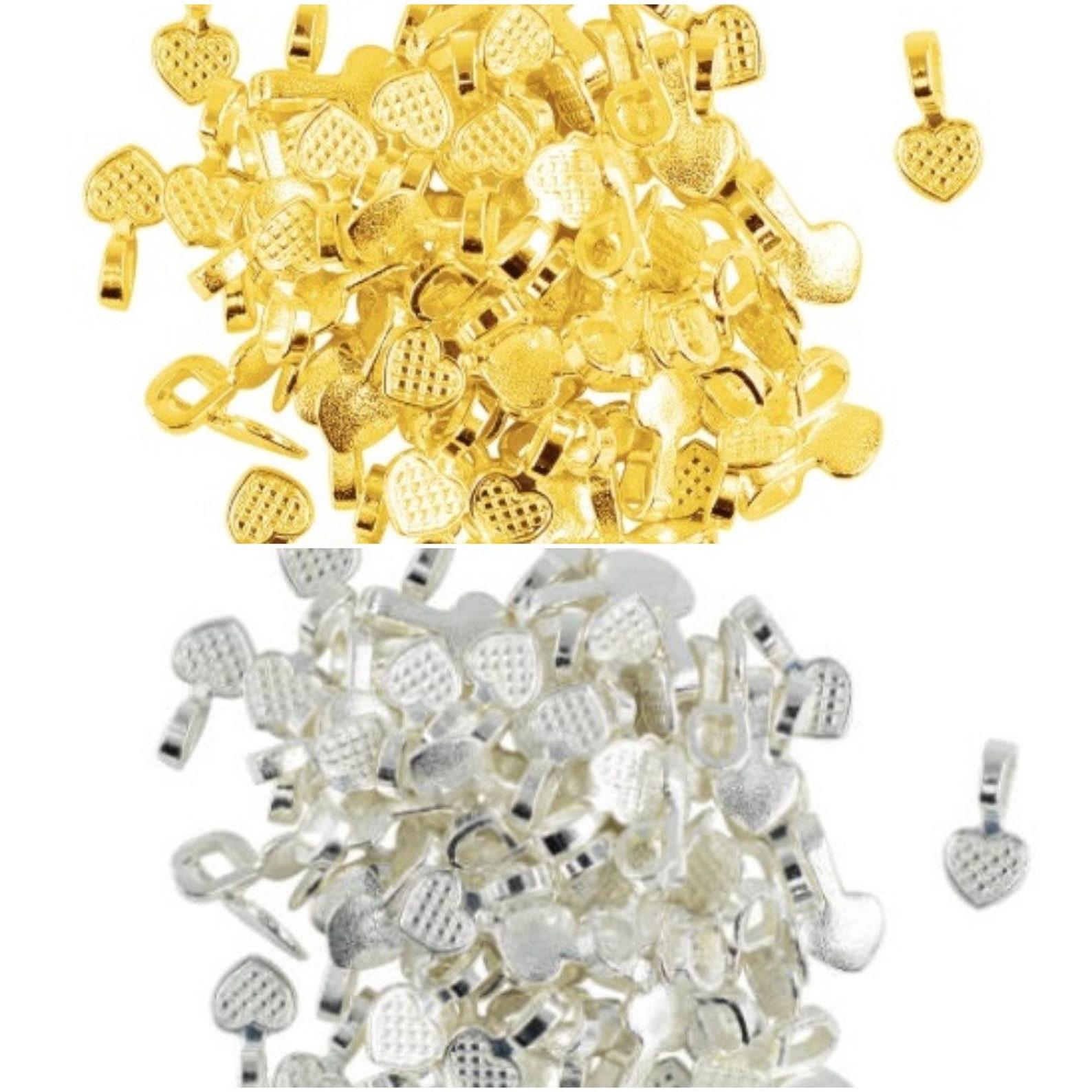 Silver Bails, Glue Bails, Pad Bails. Charm Making, Pendant Making, Glue ...