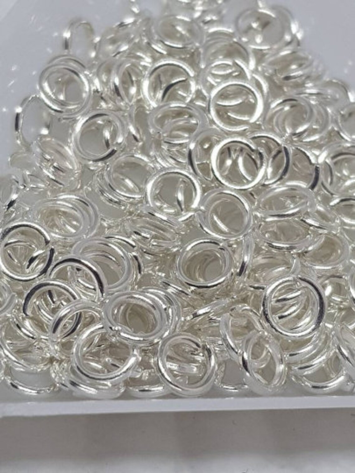 Silver Jump Rings 6mm Silver Jump Rings 6mm Split Rings - Etsy UK