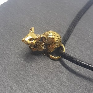 Rat Necklace Mouse Necklace Gold Rat Gift Rat Jewellery - Etsy UK