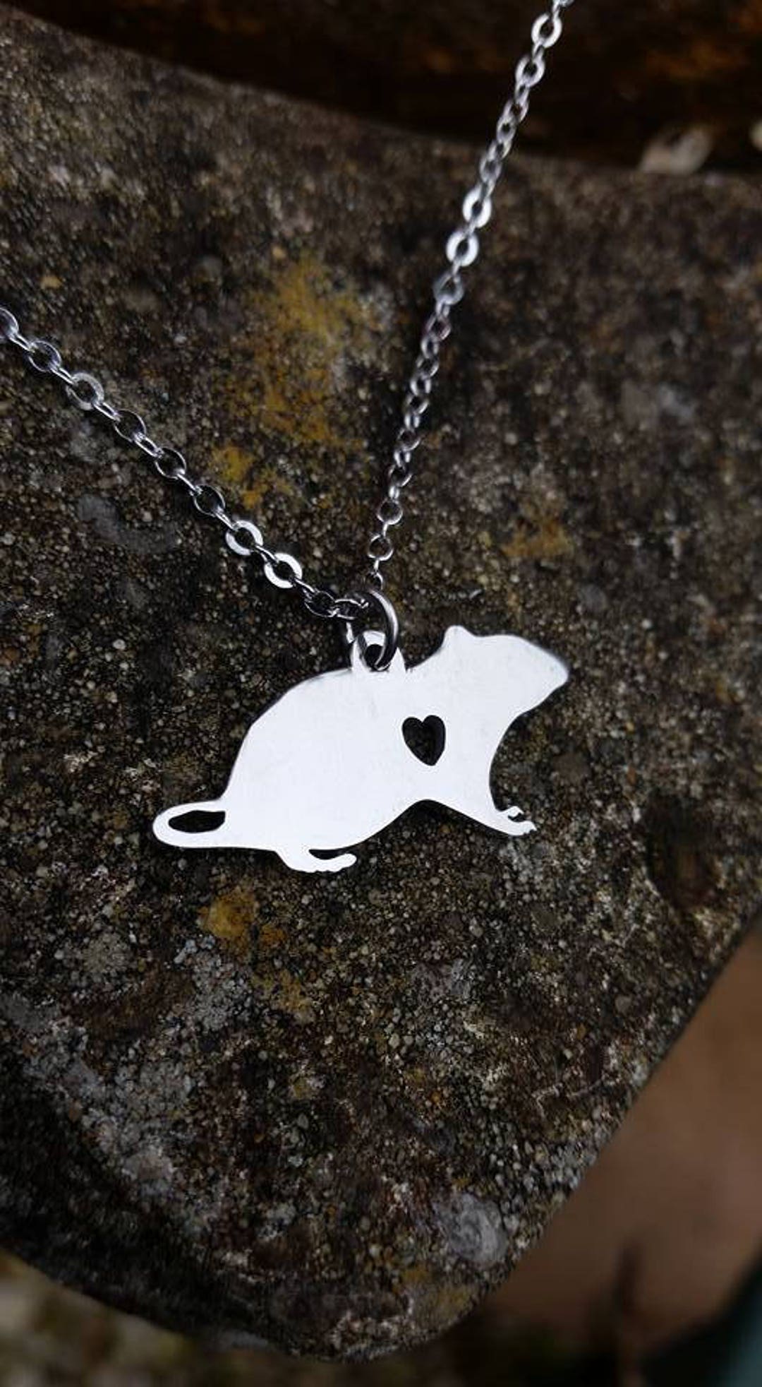 Rat Necklace, Rat Pendant, Rat Jewellery, Rat Gift, Rodent Necklace ...