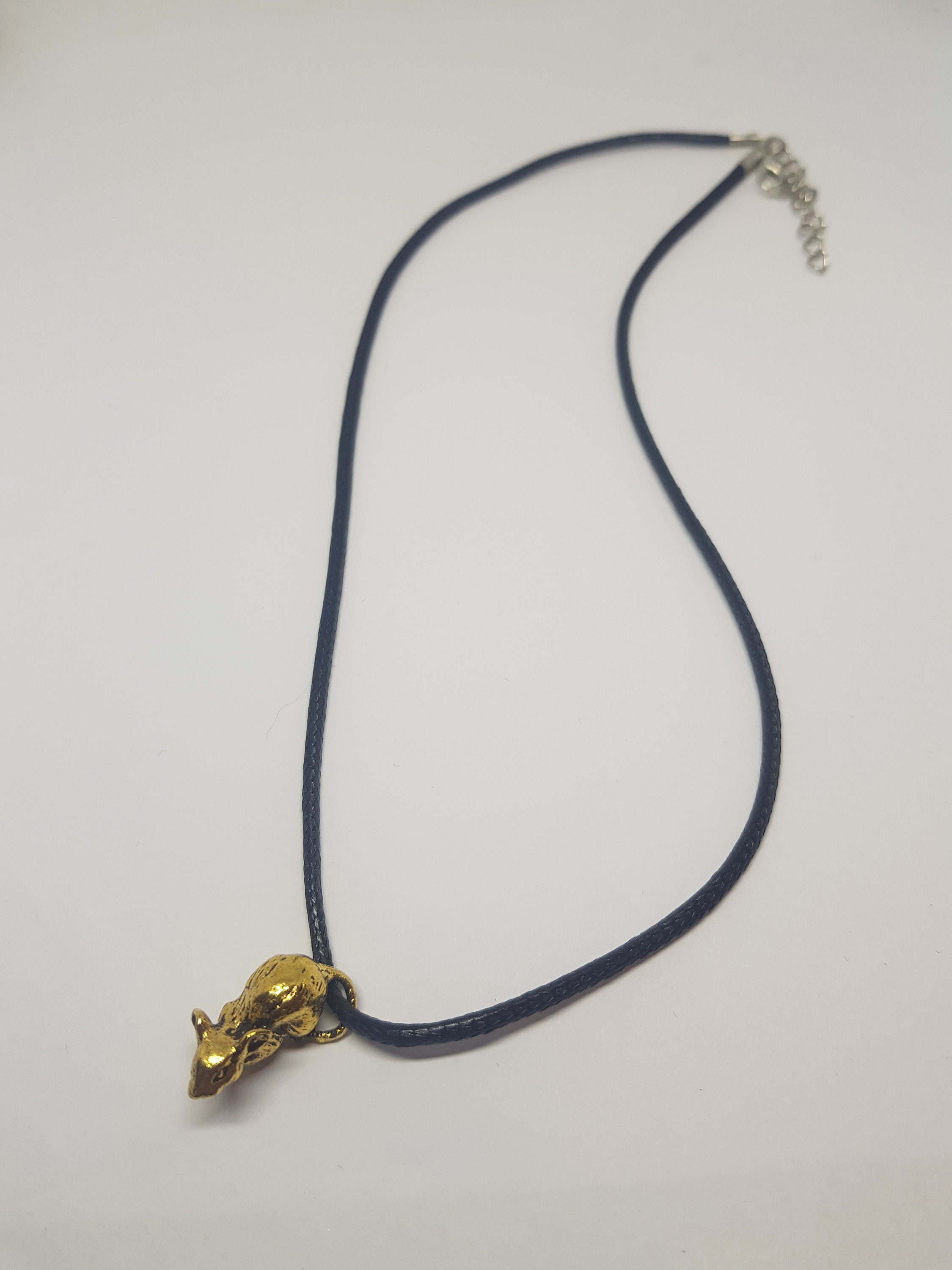 Rat Necklace Mouse Necklace Gold Rat Gift Rat Jewellery - Etsy UK