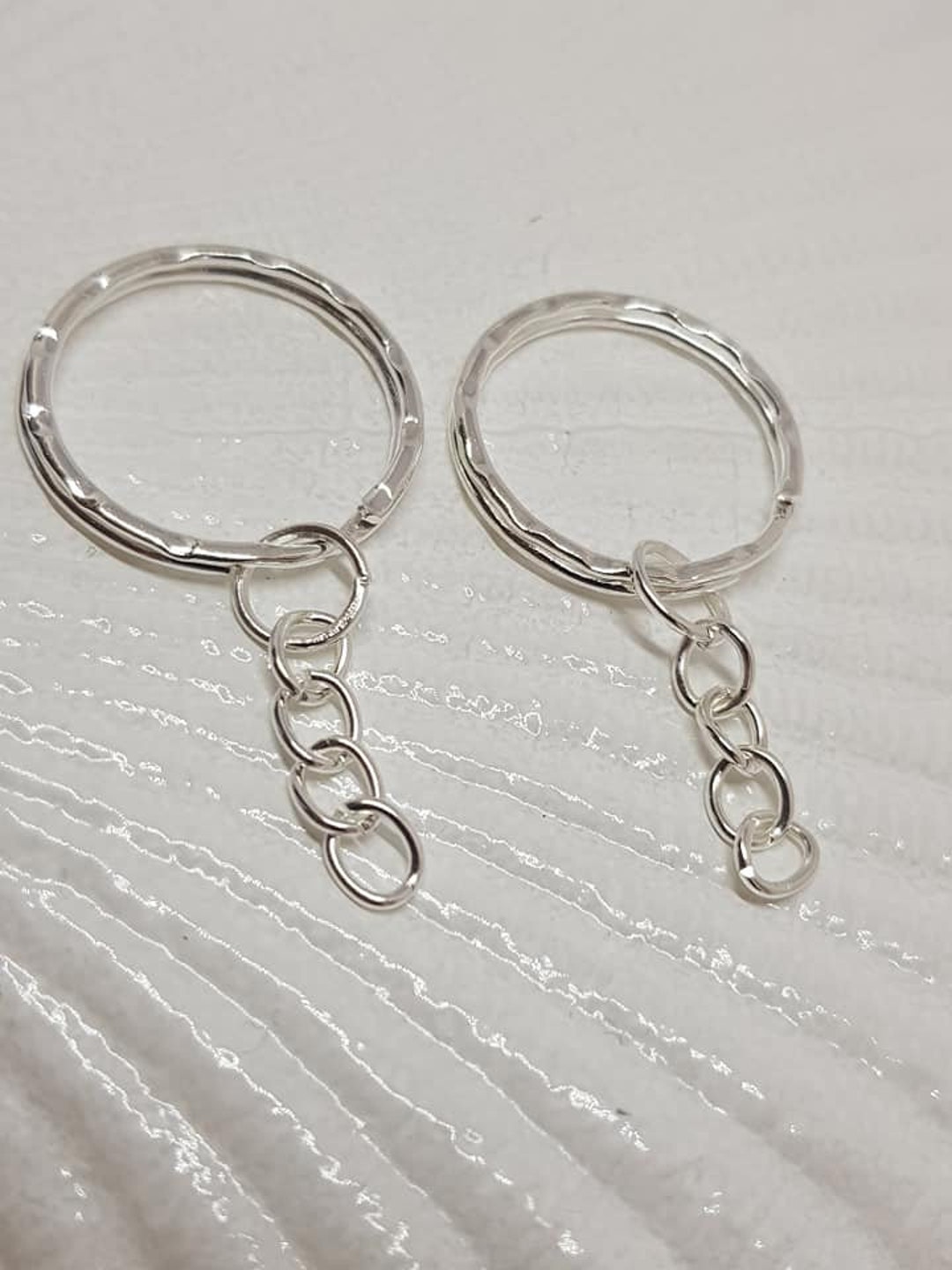 Keyring , Silver Keyrings, Silver Keychains, Key Fob Rings, 25mm Split ...