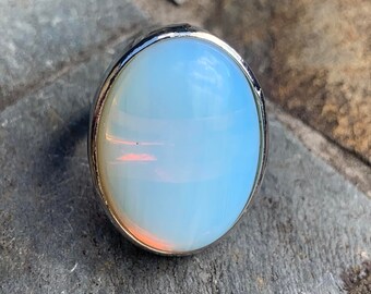 Opalite Ring - Etsy UK