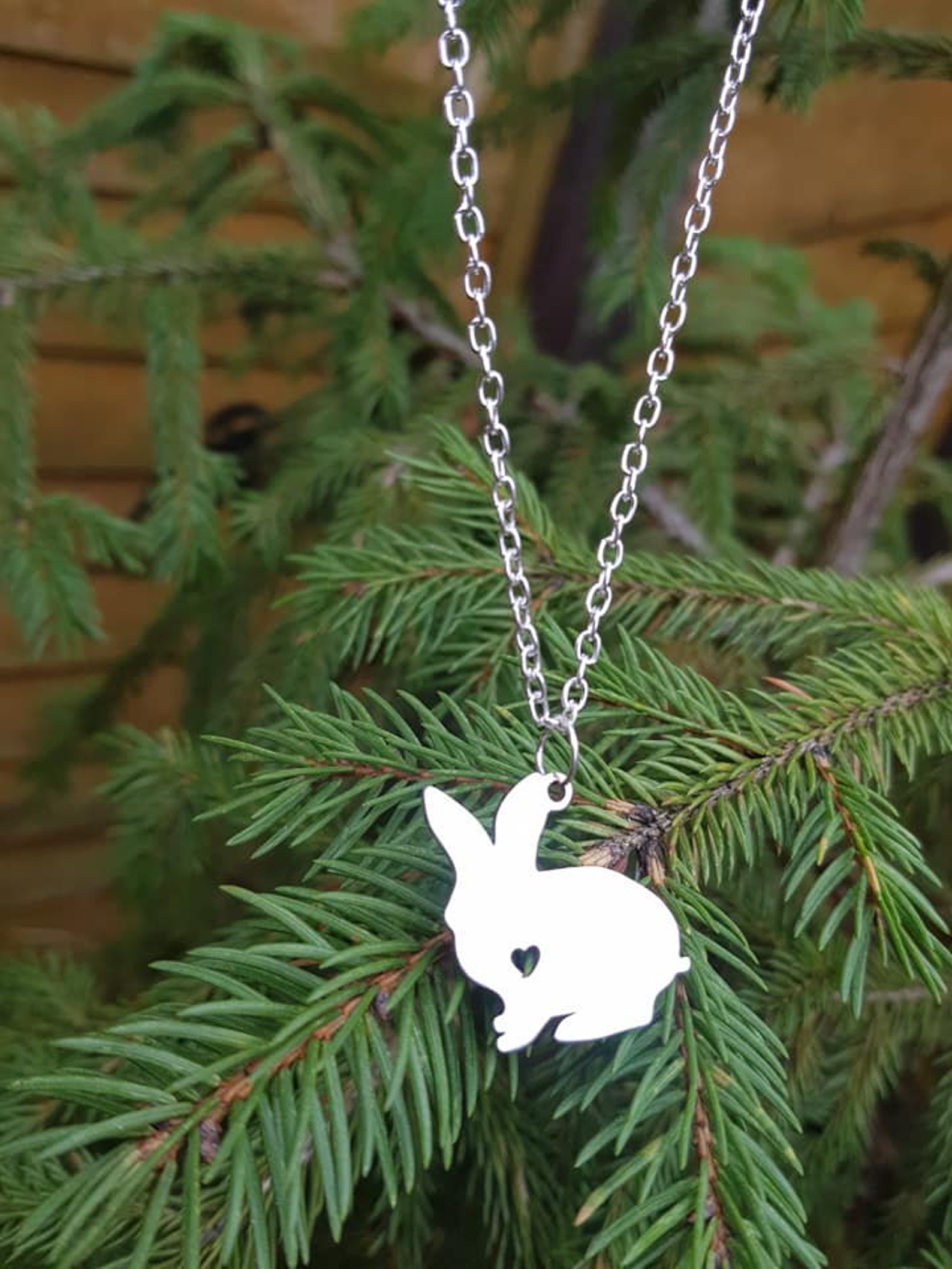 Rabbit Necklace Rabbit Pendant Rabbit Jewellery Rabbit - Etsy