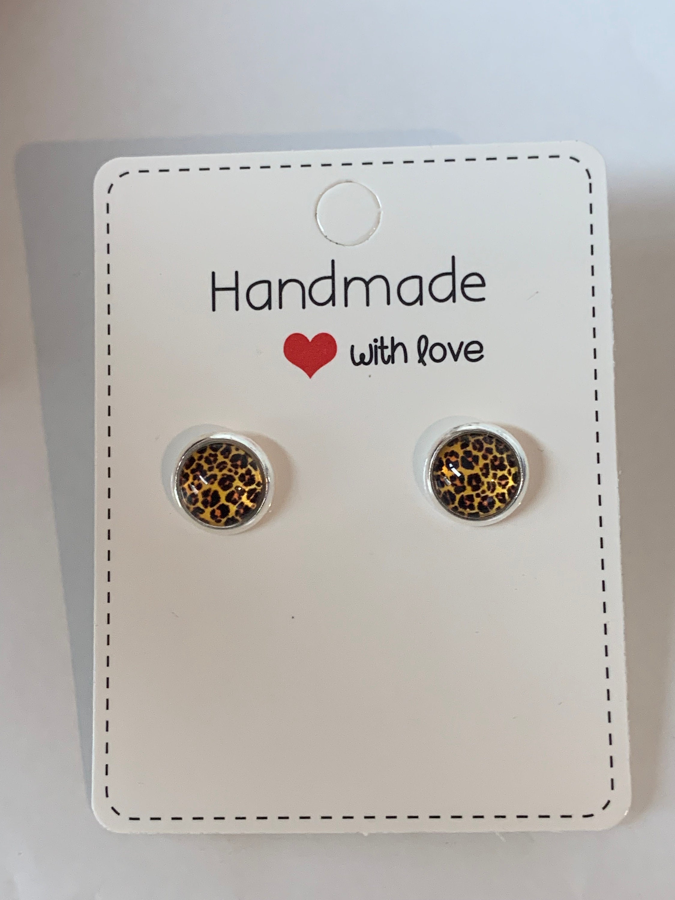 Animal Print Studs Animal Studs Unique Studs Unique | Etsy