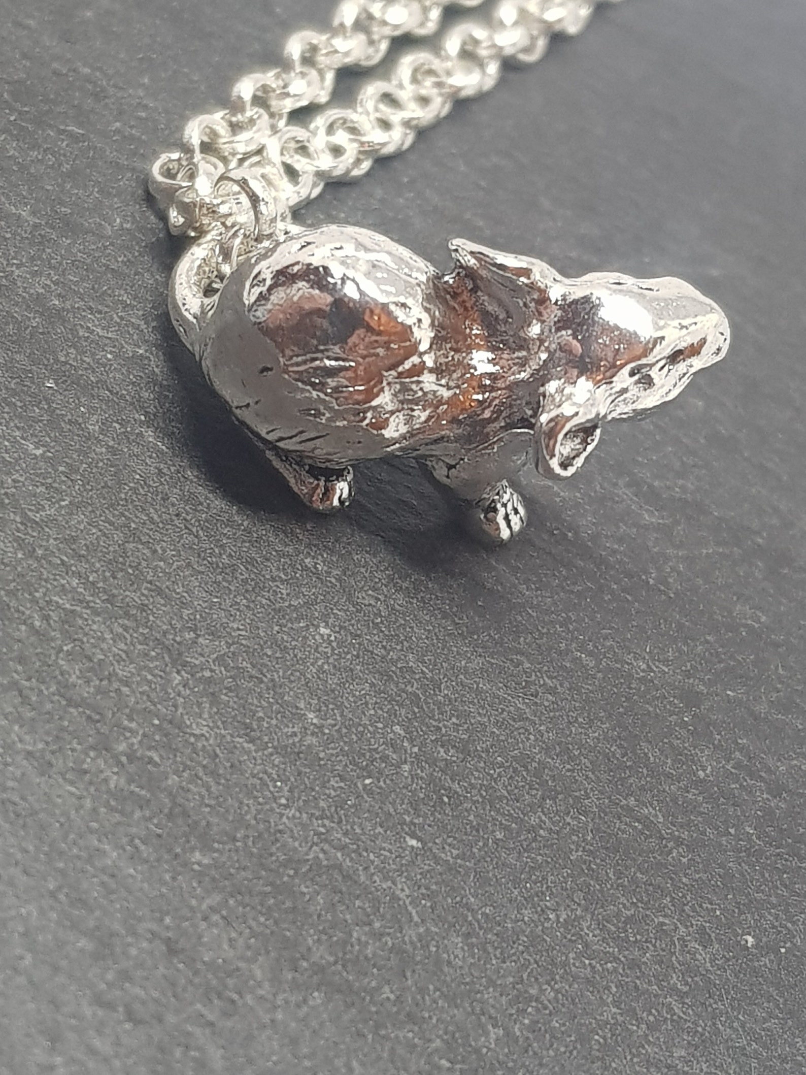 Rat Necklace Mouse Necklace Silver Rat Gift Rat Jewellery - Etsy